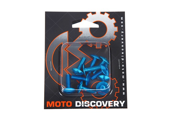 Aluminium blue bolts M6 x 20 - Aluminium bolts - Design