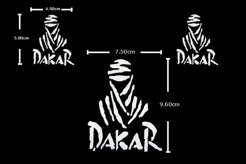 Dakar decals set white | Moto Discovery