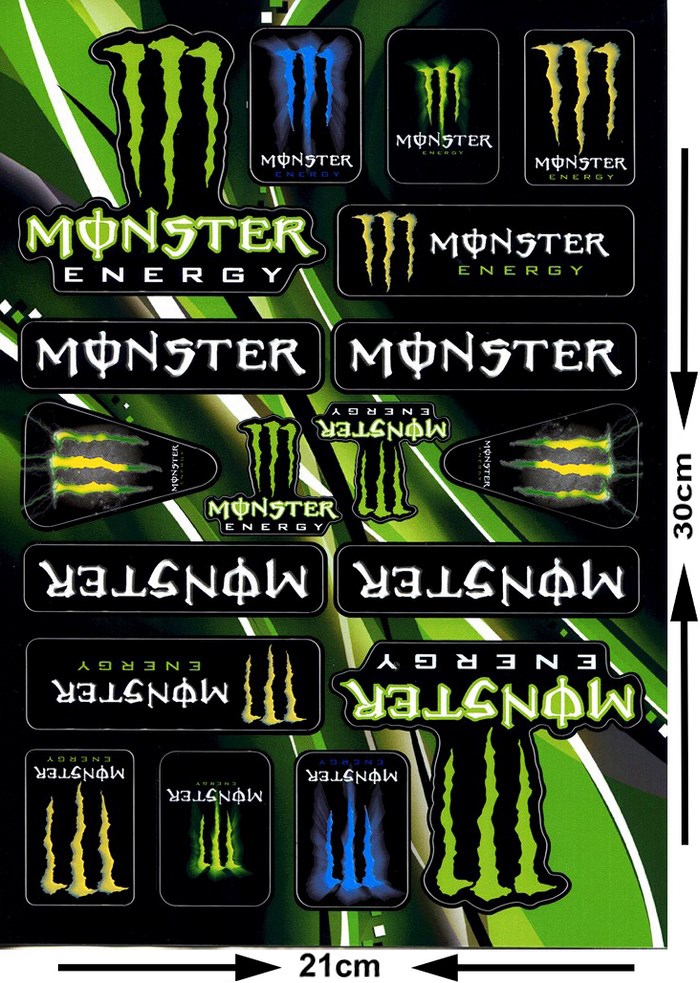 Monster stickers kit (18 pc.) | Moto Discovery