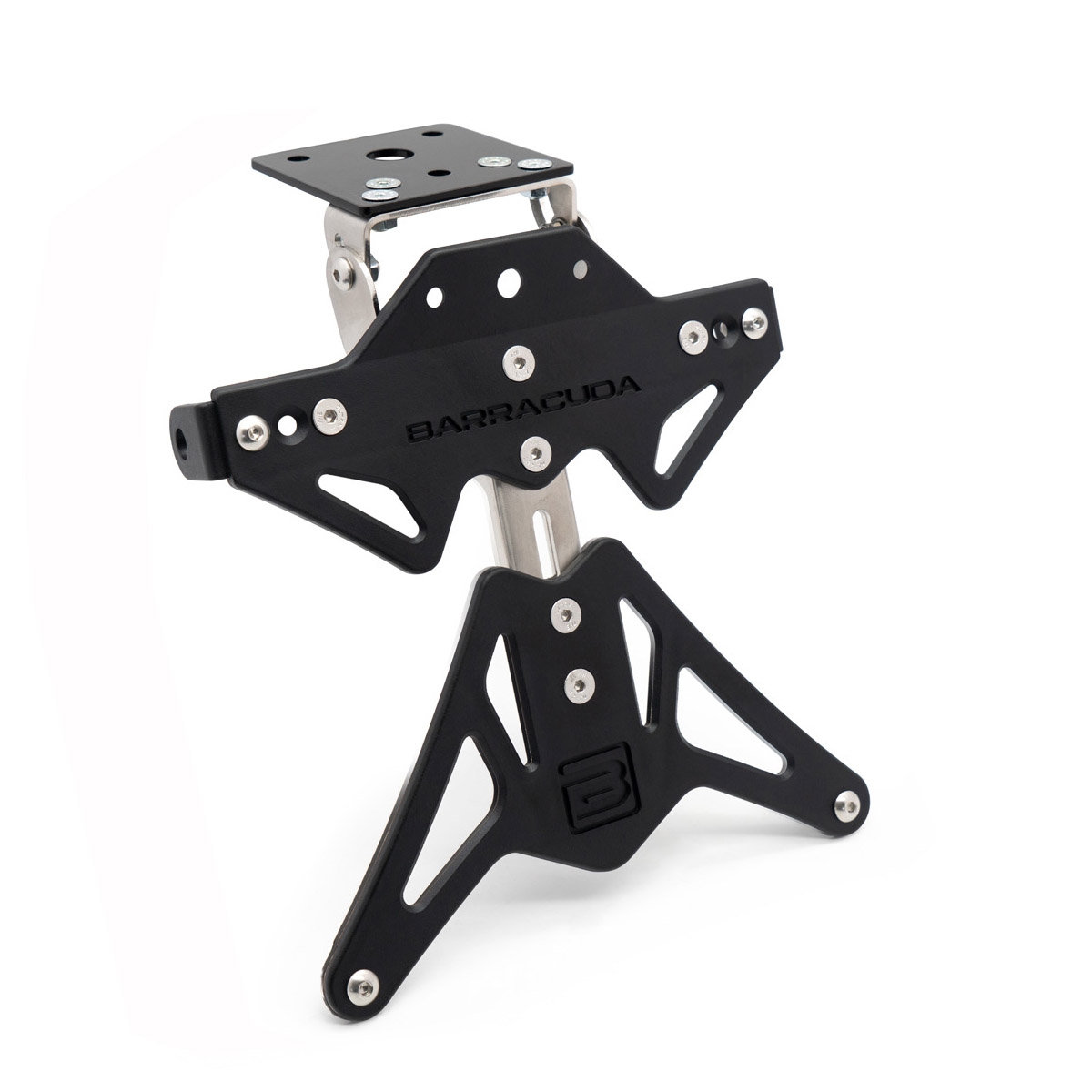 Barracuda universal folding license plate holder | Moto Discovery