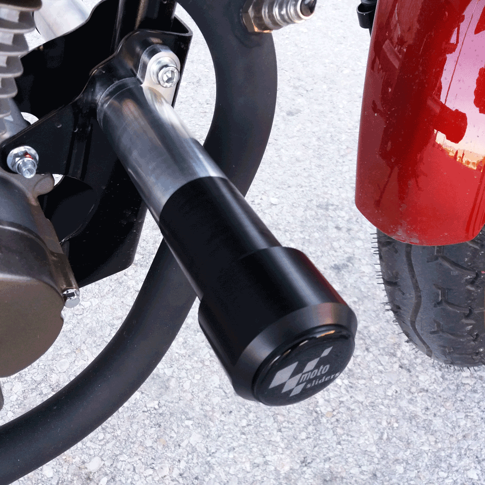 Frame crash pads compatible with Daytona Monster 125 | Moto Discovery