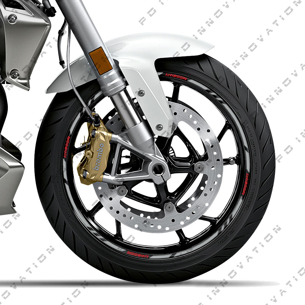Wheel rim stripes with logos compatible with BMW R1200R | Moto Discovery