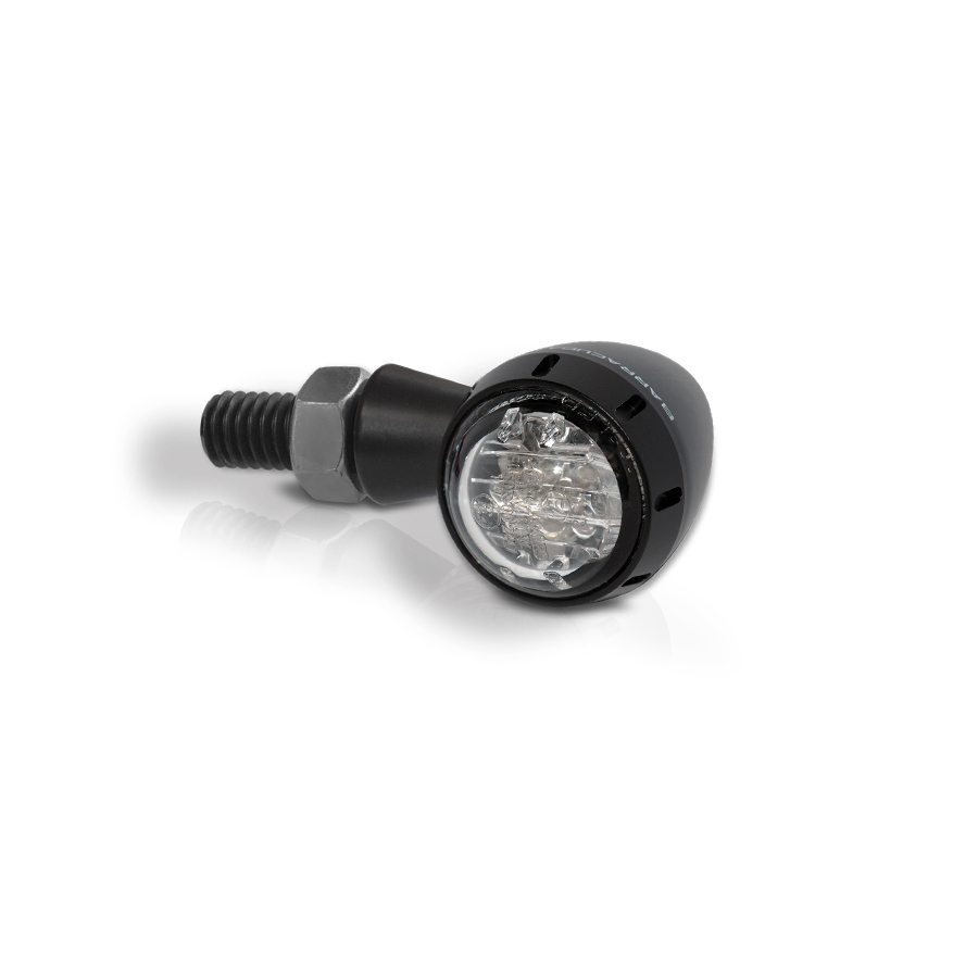 Barracuda S-LED indicators black (pair) | Moto Discovery